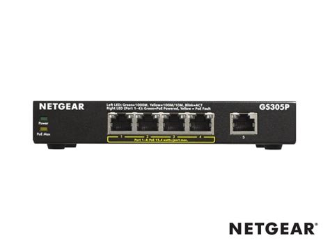 Netgear Prosafe Gs P Port Gigabit Poe Switch Invastor