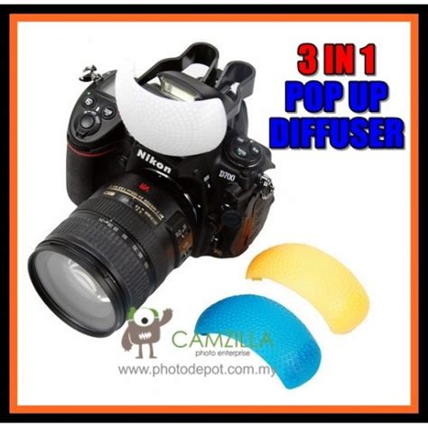 3in1 Pop Up Built In Flash Diffuser For Nikon Canon Sony Samsung Pentax Olympus Shopee