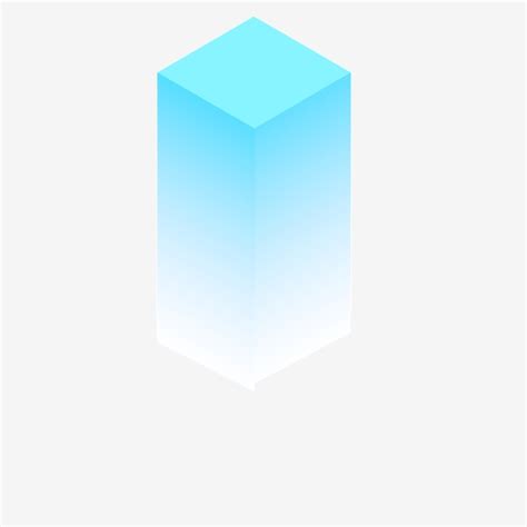 Three Dimensional Png Image Blue Three Dimensional Square Column