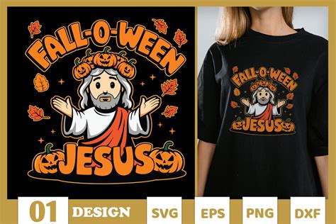 Fall O Ween Jesus Halloween Autumn Svg Graphic By Skinite · Creative Fabrica