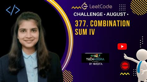 377 Combination Sum Iv Youtube
