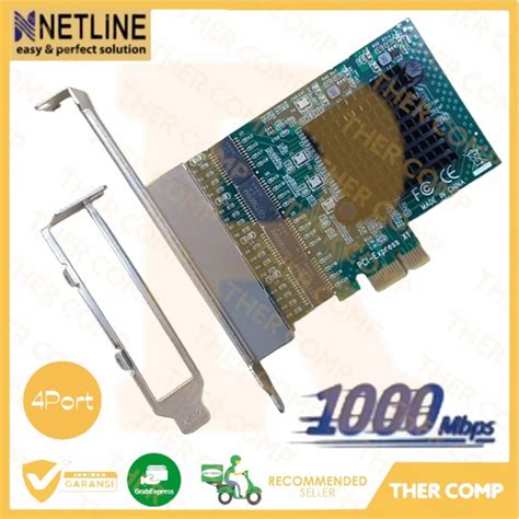 Jual Netline Pci Express Gigabit Lan Ethernet 4 Port 10 100 1000 Pcie Di Seller Velvet Store