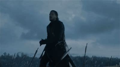 Game Of Thrones Jon Snow Charges Into Battle Battle Of Bastards On