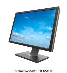 Computer Monitor Isolated Stock Photo Shutterstock