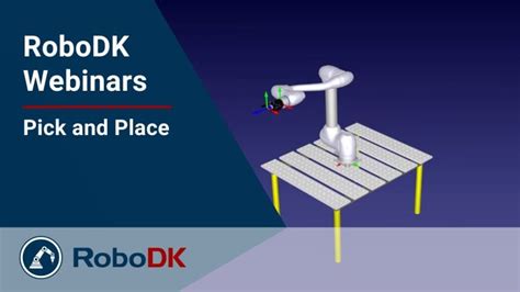 Pickandplace Robodk Robotics Robot Manufacturing Mfg Simulationsoftware Automation