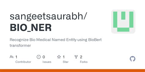 GitHub Sangeetsaurabh BIO NER Recognize Bio Medical Named Entity Using BioBert Transformer