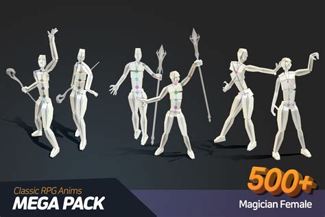 Rpg Animation Mega Pack Magician Female 3d Animations Unity Asset
