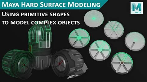 Maya Hard Surface Modeling Complex Objects With Primitive Shapes Youtube