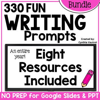 Fun Writing Activities Prompts Bundle Google Slides And PowerPoint
