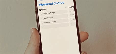 organize reminders by sections and columns on your iphone for more