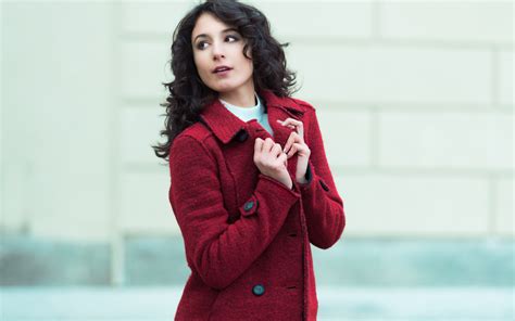 Download Wallpaper Face Model Coat Alice Section Girls In