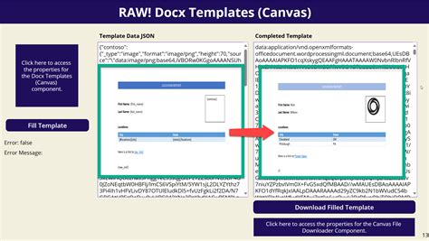 Pcf Component Docx Templates In Canvas Apps