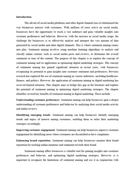 Sentiment Mining Pdf Machine Learning Digital Marketing