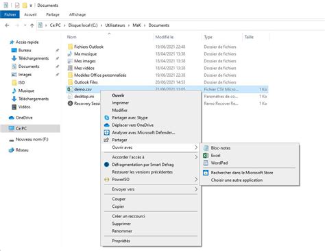 comment créer ou ouvrir un fichier csv