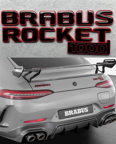 Tail Emblem Brabus Rocket 1000 For Mercedes Gt