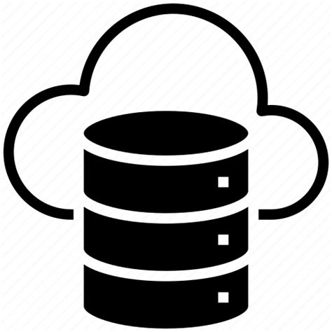 cloud computing networking data server storage database icon