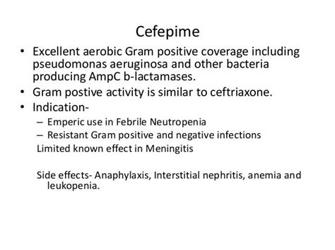 Newer Antibiotics And Uses