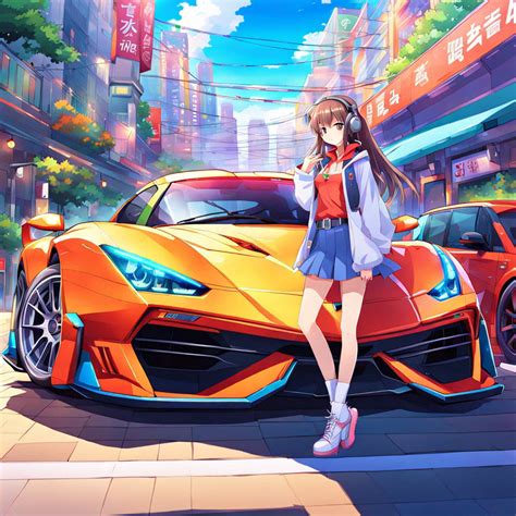 Girl And Super Car By Tiotork On Deviantart