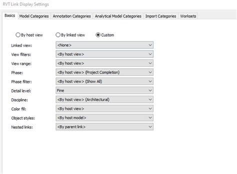 Solved Detail Level For Linked Model Is Not Working Autodesk Community