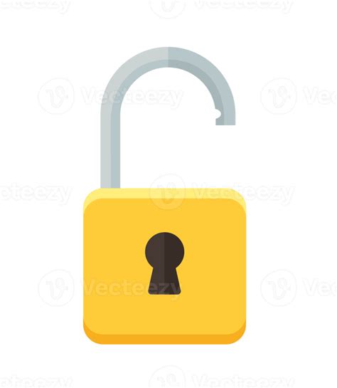 Padlock Icon Flat Design 12177435 Png
