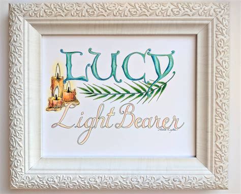 Lucy Unique Name Art Print Etsy