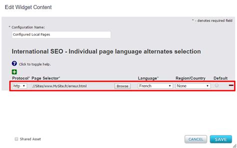 Local Language Widget