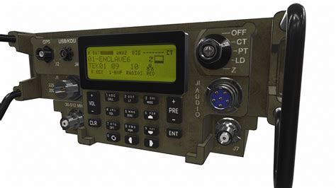 Radio Military An Prc 117g 3d Model Cgtrader