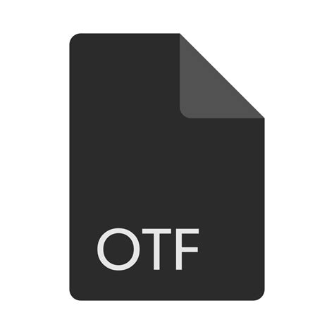 Otf File Extension Format Icon Free Download