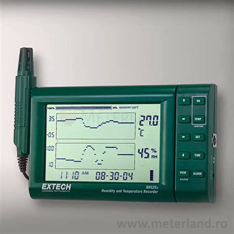 Extech Rh520b Humidity And Temperature Chart Recorder With Detachable Probe