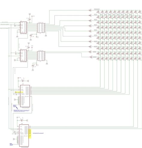 Drive Led Matrix With 74hc595 To Mic2981 And Tpic6a595 Leds And