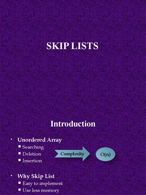 Skip Lists Pdf Information Technology Management Computing