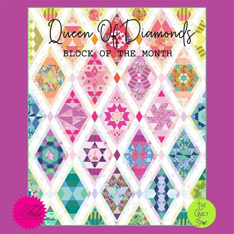Tula Pinks Queen Of Diamonds Block Of The Month