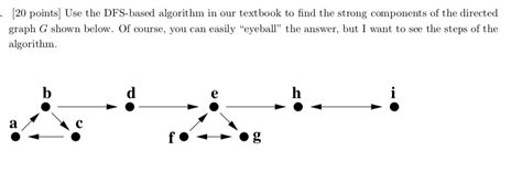 Solved Points Use The DFS Based Algorithm In Our Chegg
