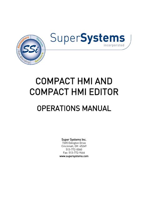 Compact Hmi Manual Operation Pdf Installation Computer Programs
