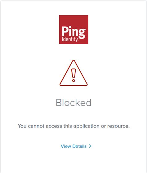 ping one after deleting mfa method error “blocked you cannot access