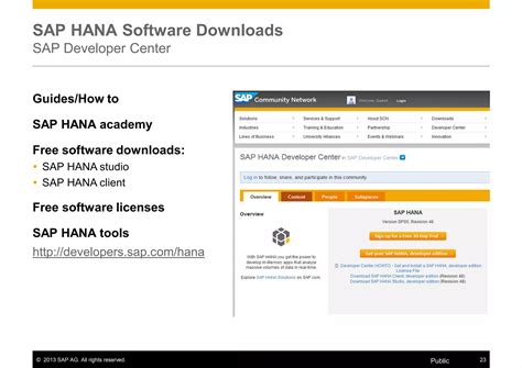 Week 1 Unit 1to5 Sap Hana Native Application Basics Ppt