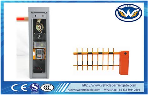 Wonsun Patented Vehicle Boom Barrier Gate Automatic Non Spring With 6m Arm