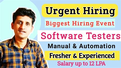 Software Testing Jobs Quality Analyst Jobs For Fresher Freshers Qa