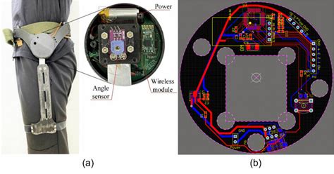 A Wearable Hip Gait Collection Device B Circuit Design Of The Download Scientific Diagram
