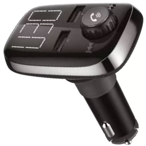 Tecnolab Transmisor Fm Bluetooth Manos Libres 2 Usb Negro Tecnolab