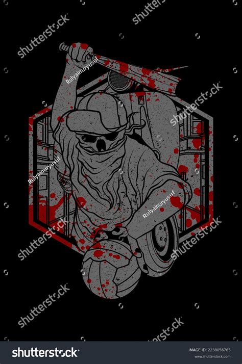 Football Hooligan Soccer Supporter Ultras Hand Stock Illustration Shutterstock