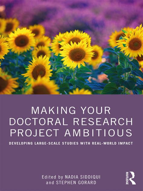making your doctoral research project ambitious developing large scale