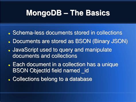 Ppt Net And Mongodb Powerpoint Presentation Free Download Id2883919
