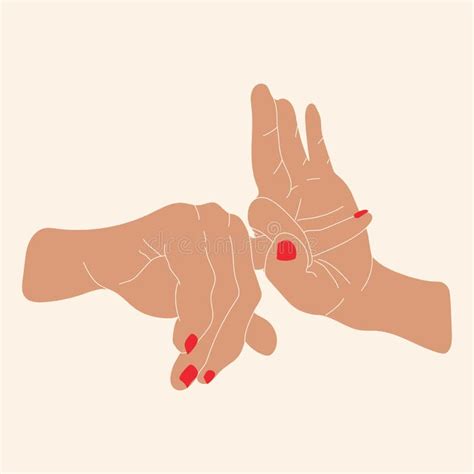 Sexual Hand Gesture Hand And Finger Simulating Intercourse And Sex Stock Vector
