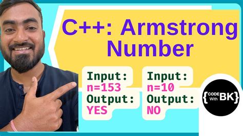 C Program To Check Armstrong Number YouTube