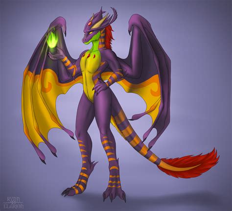 Arcana Dragon Female Anthro Version By Rynnelarion On Deviantart