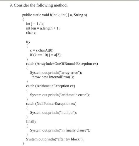 Solved Sider The Following Method Public Static Void Fint