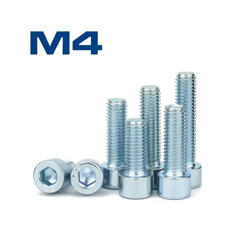 Hex Drive Socket Cap Machine Screw Zinc Coated M4 3d Printer Cnc