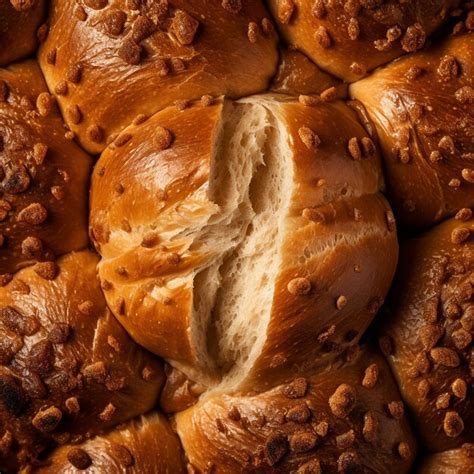 Premium Ai Image A Pile Of Bread With A Cut In The Middle