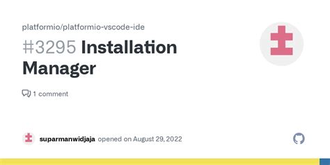 Installation Manager Issue Platformio Platformio Vscode Ide GitHub